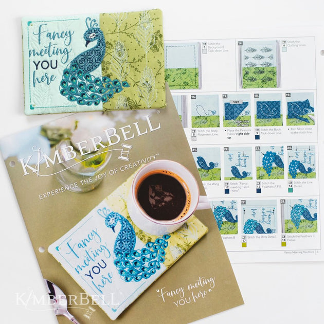 Free Mug Rug Design: Kimberbell's Fancy Meeting You Here | The Sewing ...