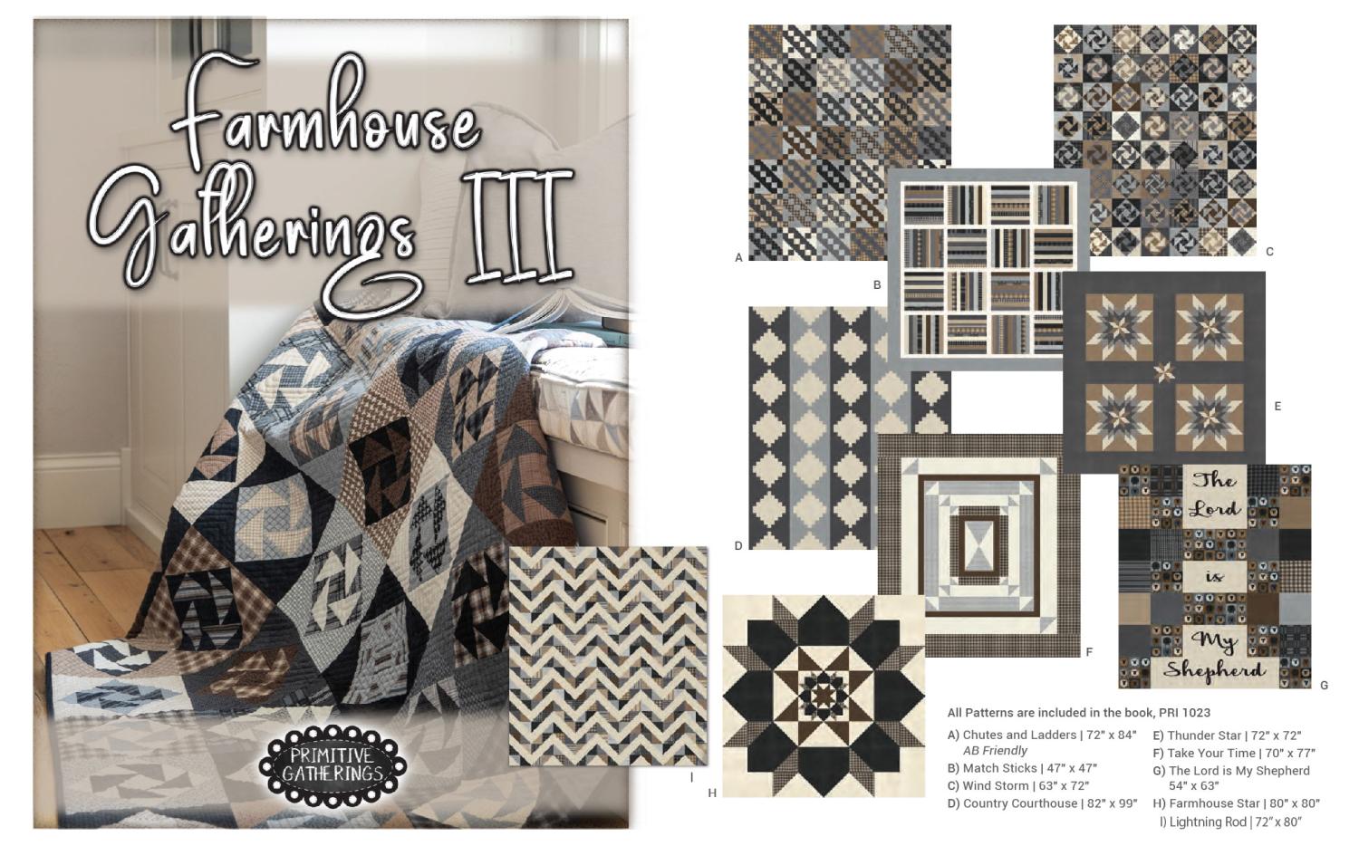 Farmhouse Gatherings III Quilt Book - Farmhouse Flannels – The Sewing ...