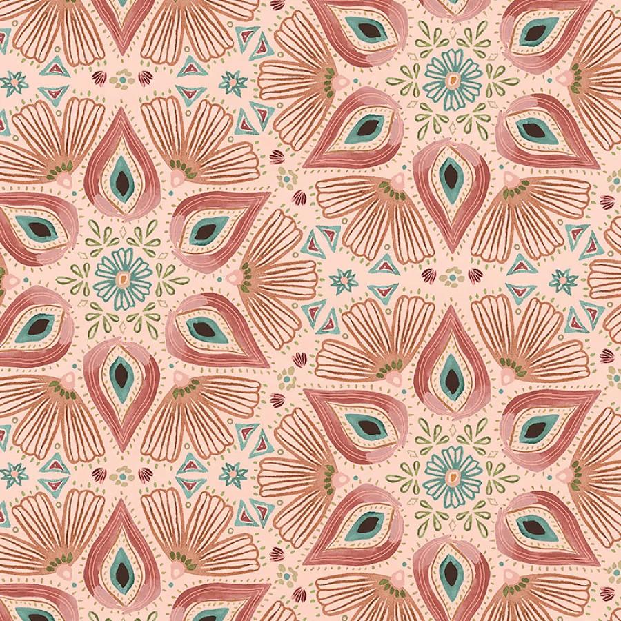 Floralscape - Pink Medallions – The Sewing Gallery