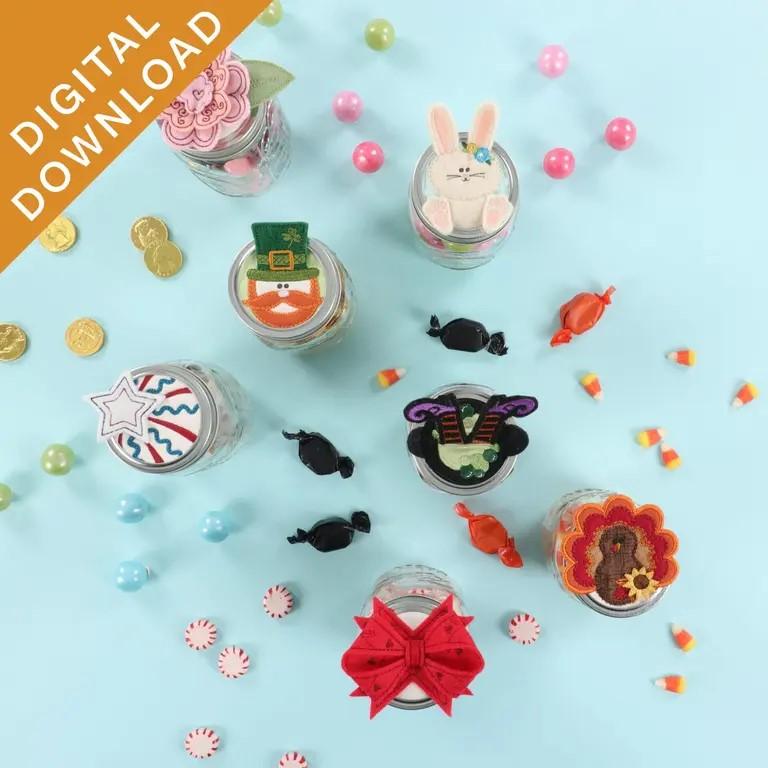 Kimberbell Seasonal Jar Toppers – The Sewing Gallery