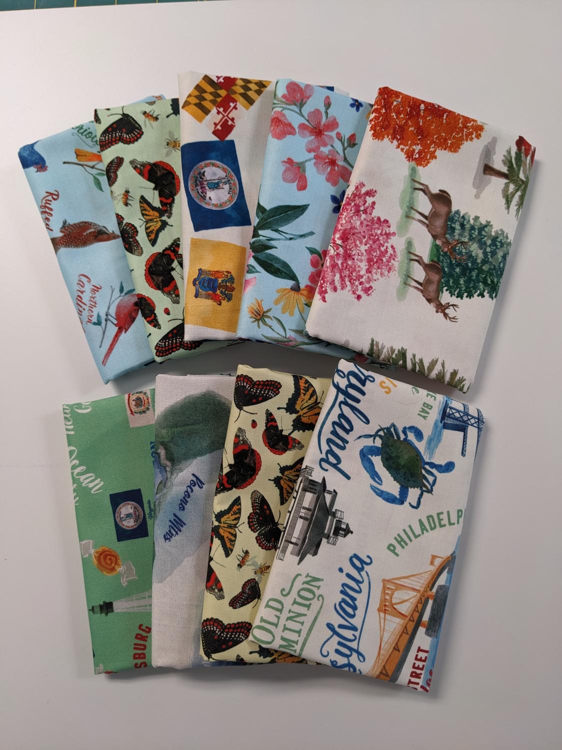 Mid Atlantic Shop Hop 2024 Fabric 9 FQ Bundle – The Sewing Gallery