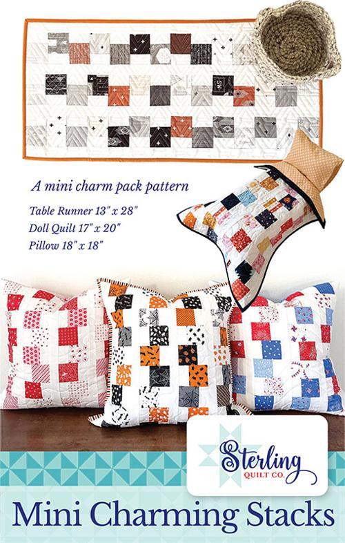 Mini Charming Stacks Pattern - Quilted Runner, Pillows, or Doll Quilt ...