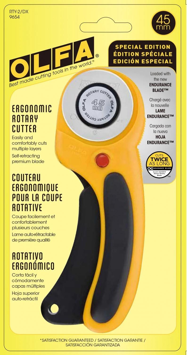 Olfa 45 inch Ergonomic Rotary Cutter RTY-2DX-9654 – The Sewing Gallery