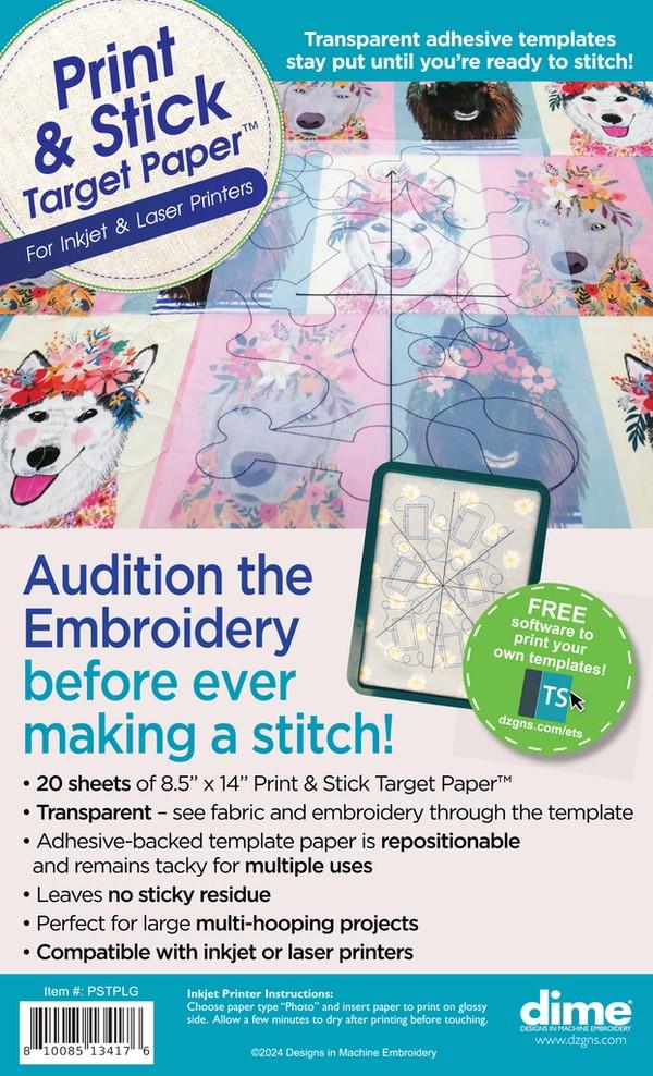 Print & Stick Target Paper for Inkjet and Laser Printers - Legal Size ...