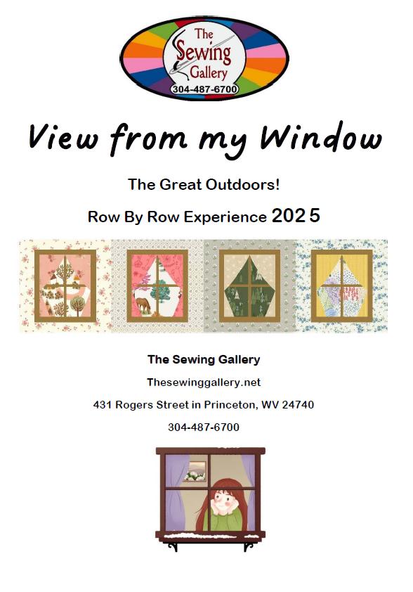 View From My Window - Row By Row 2025 KIT - The Great Outdoors – The ...