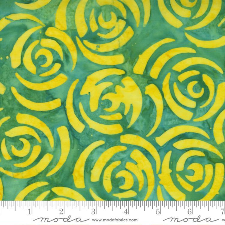 Bossa Nova Batiks Lime Green Roses – The Sewing Gallery