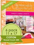 Cotton Printable Fabric Sheets 6 Sheets per pack – The Sewing Gallery