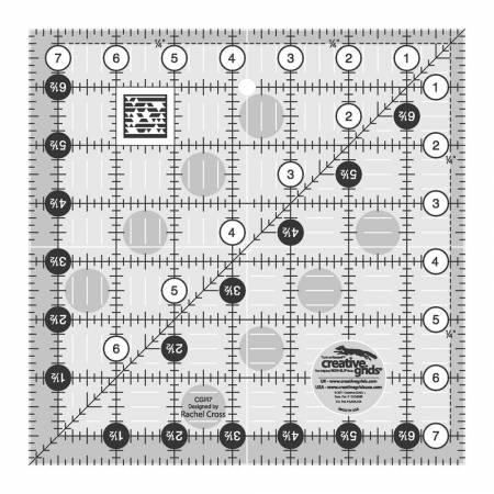 Creative Grids Quilt Ruler 7-1/2in Square – The Sewing Gallery