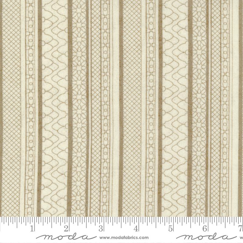 Decorum by Basic Grey Dignity Stripe in Ecru – The Sewing Gallery
