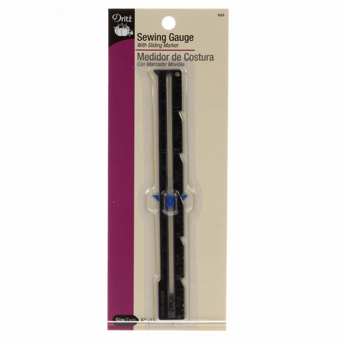 Dritz Sewing Guage with Sliding Marker - Ruler – The Sewing Gallery