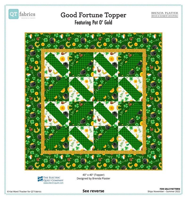 Good Fortune Quilt Topper Kit - Pot O' Gold Fabrics – The Sewing Gallery