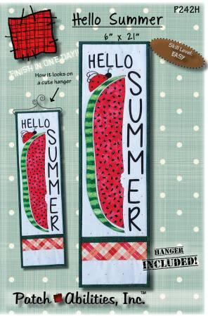 Hello Summer Wall Hanging Pattern with Hanger – The Sewing Gallery