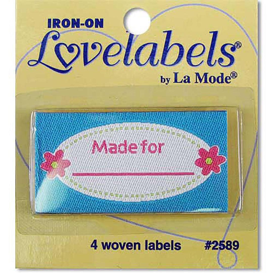 Love Labels - Made For by LaMode Pack of 4 – The Sewing Gallery