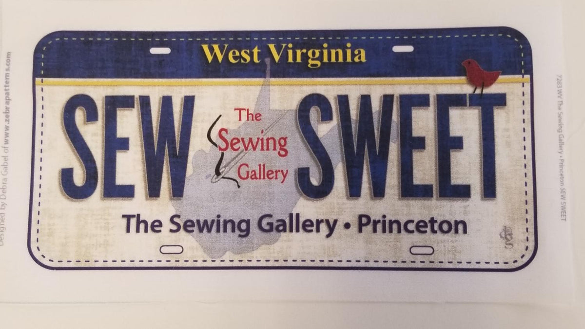 Row By Row Plate – The Sewing Gallery