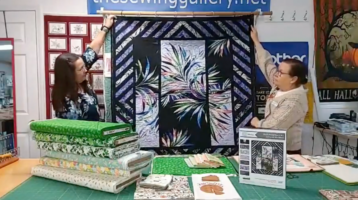 Posh Palms Quilt Kit by Quilting Treasures – The Sewing Gallery