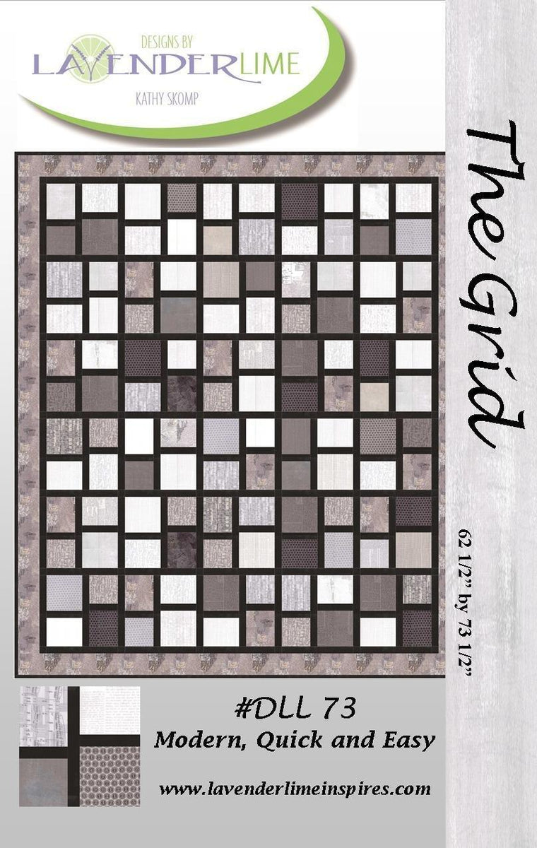 The Grid Quilt Pattern 62.5 x 73.5 – The Sewing Gallery