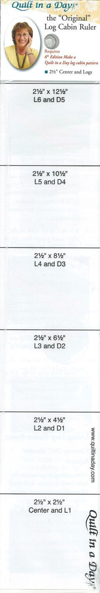 The Original Log Cabin Ruler – The Sewing Gallery
