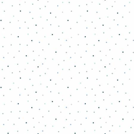 White/Blue Multi Tiny Dots – The Sewing Gallery